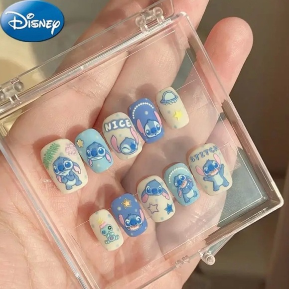 Makeup | Disney Stitch Fake Press On Nails Nwt | Poshmark